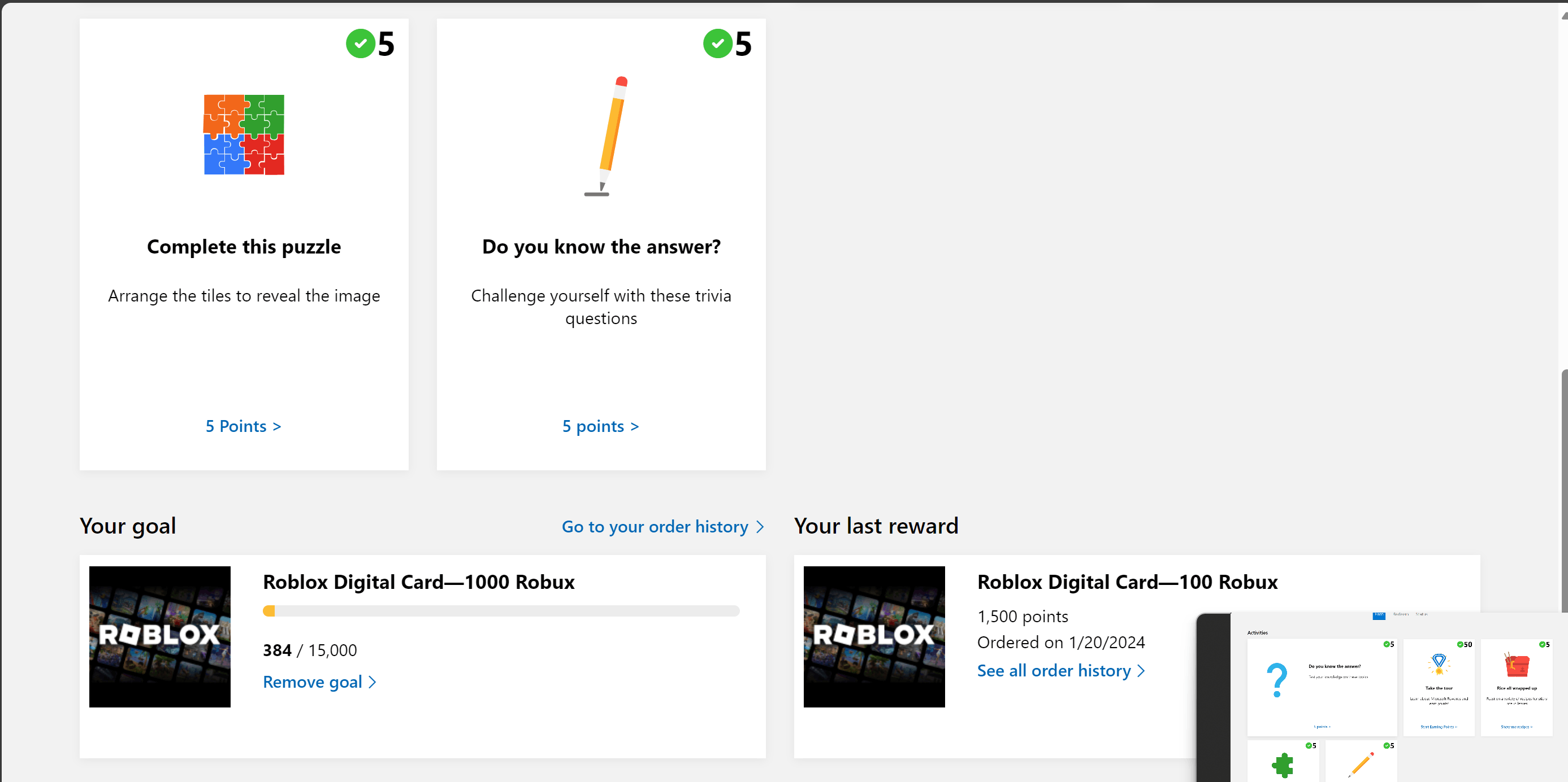 Microsoft rewards daily set not working - Microsoft Q&A