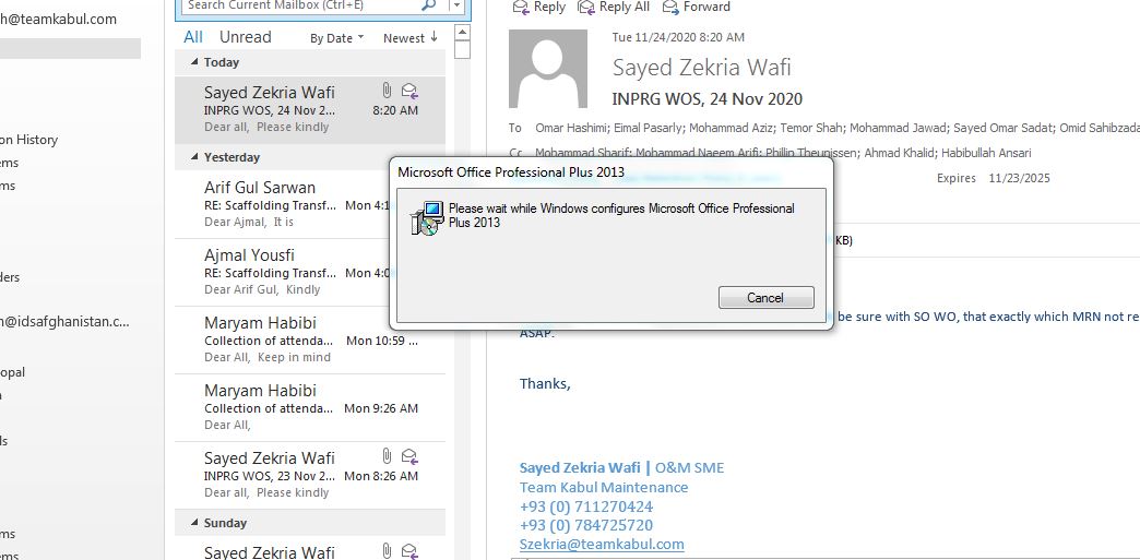 outlook problem - Microsoft Q&A