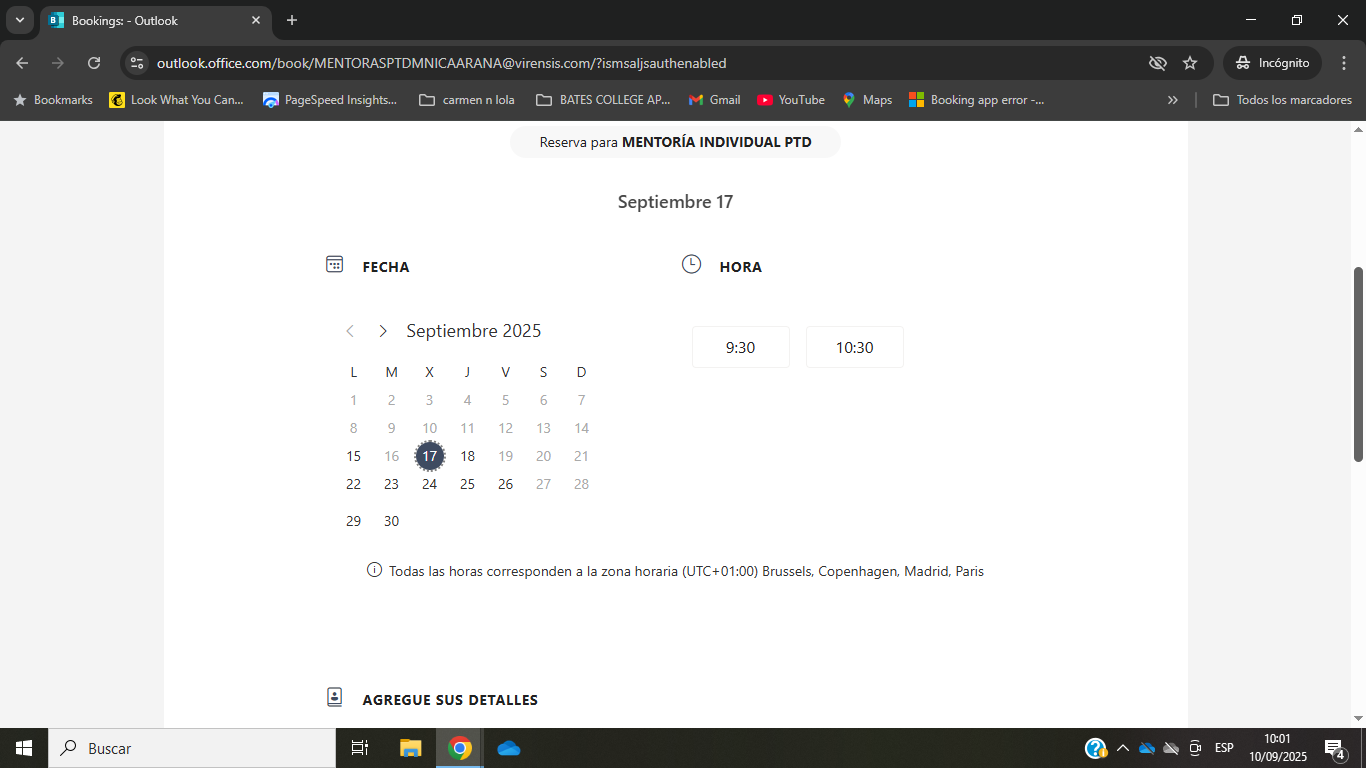Booking app error - Microsoft Q&A