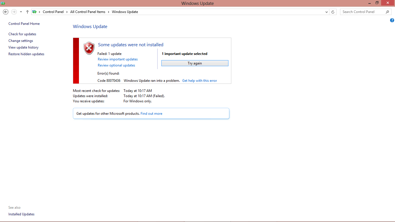 Windows Update Issue Microsoft Q A