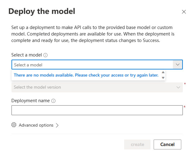 The subscription does not have QuotaId/Feature required by SKU 'S0' from kind 'OpenAI' or ...