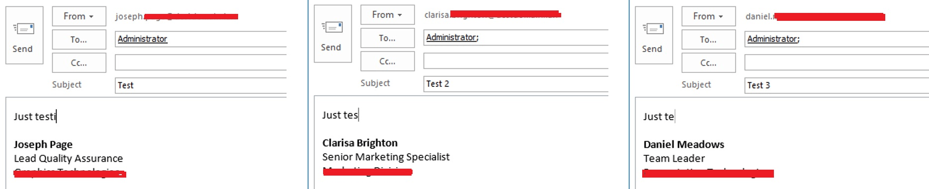 Set a default signature for one email address, and a different default ...