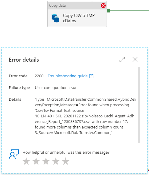 Import Csv With Invalid Header Name Into Sql Database Using Azure Data