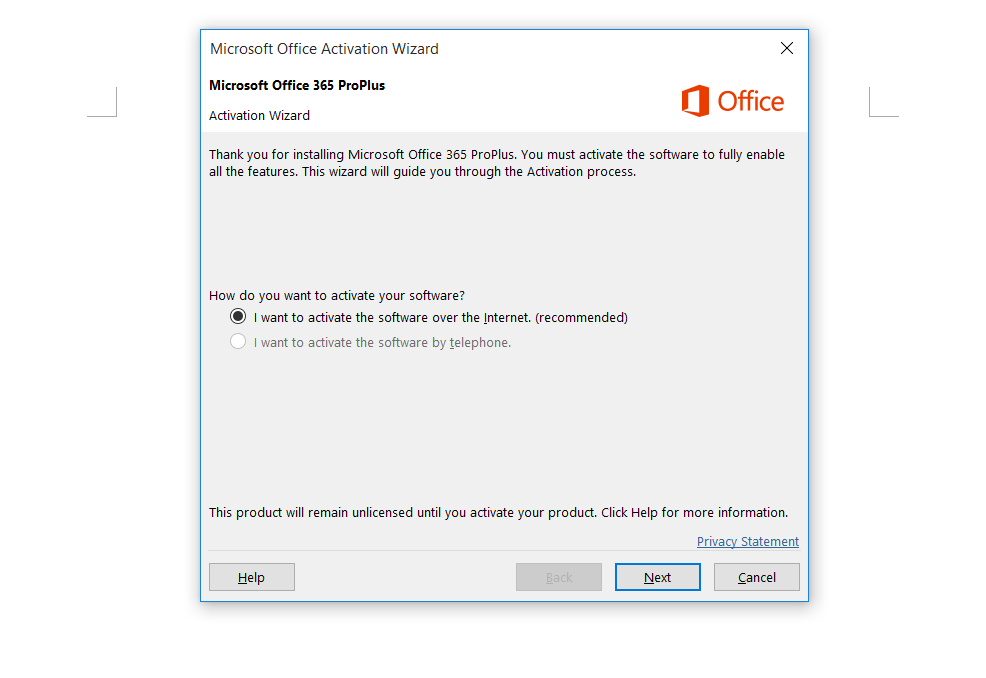 Office 365 ProPlus shows 'Unlicensed Product' notice - Microsoft Q&A