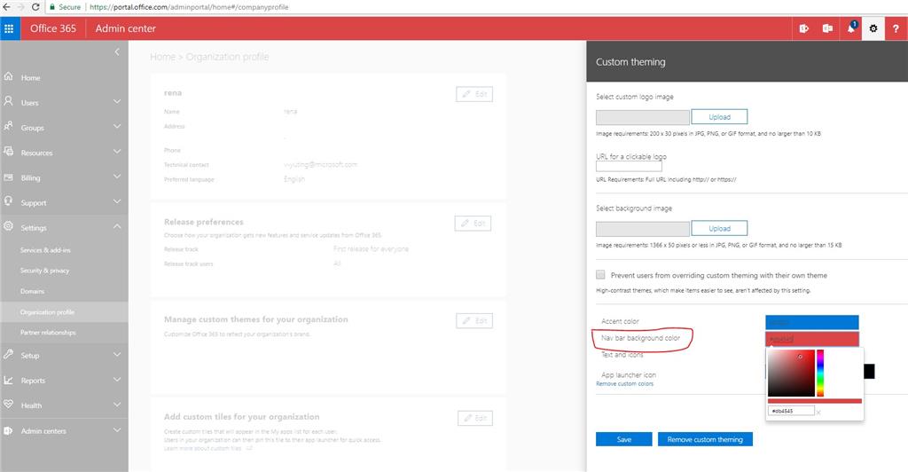 Header color in SharePoint Online - Microsoft Q&A