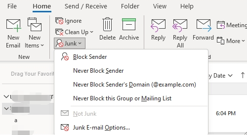 Junk messages always returning to junk folder - now creating duplicates ...