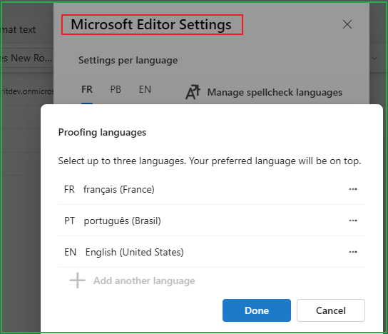 Multiple languages and spell check in New Outlook - Microsoft Q&A