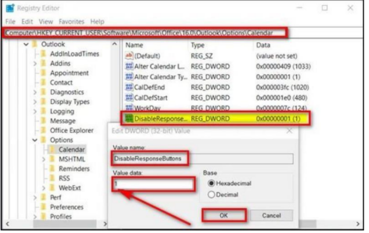 Outlook meeting invites suddenly missing "accept, decline or tentative ...