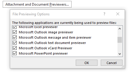 can't use the PDF previewer for MS Outlook / want to use MS Edge ...