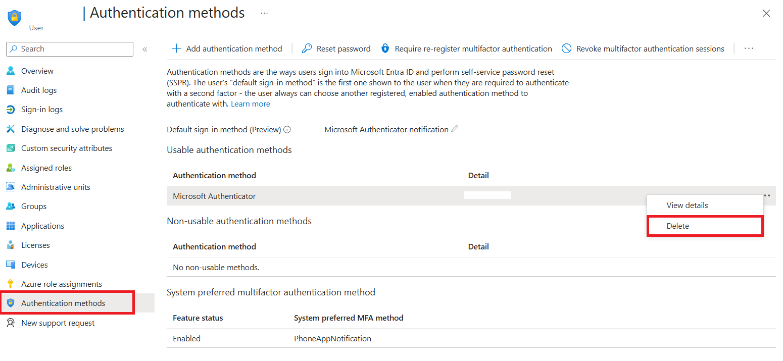 How to delete an authenticator account - one account is not possible to ...