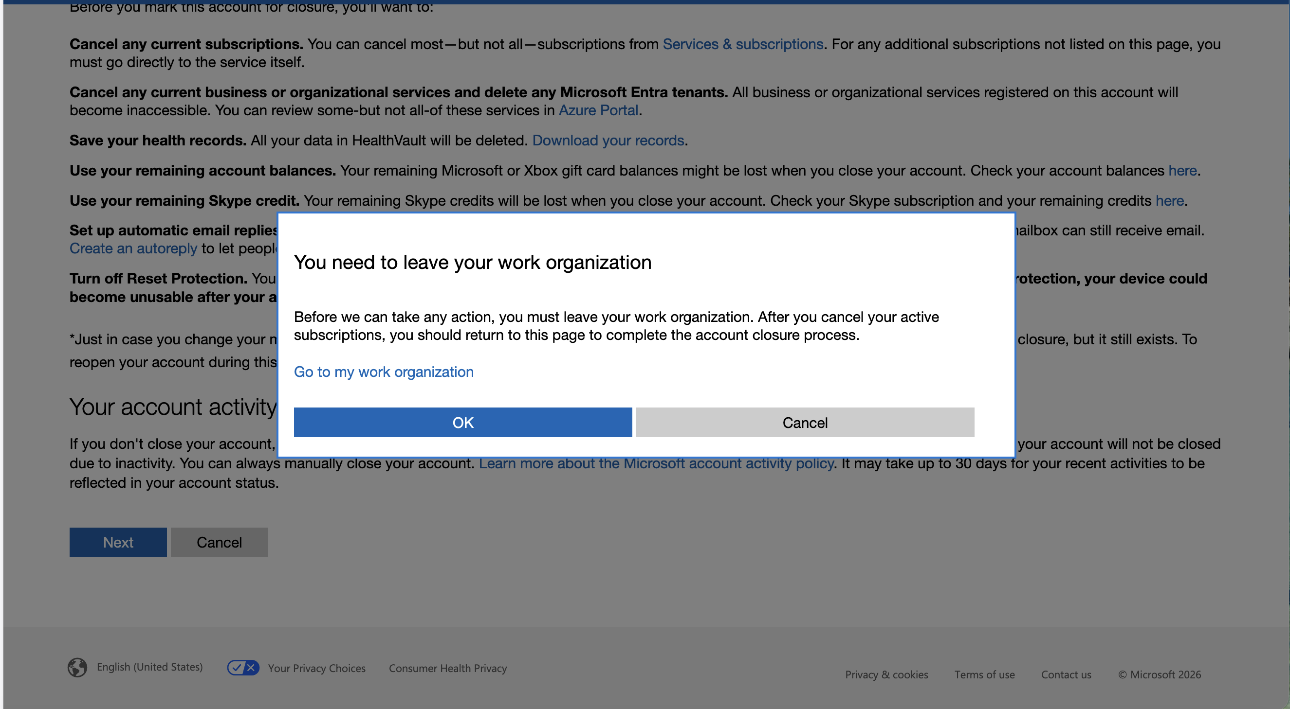 How do I fix this so I can delete my Microsoft Account? - Microsoft Q&A
