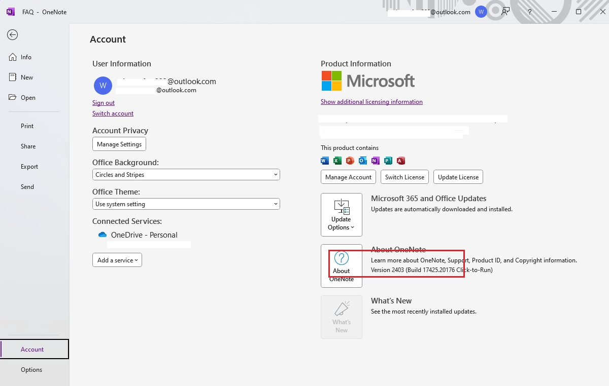 Change layout OneNote - Microsoft Q&A