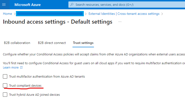 Sign-in error code 530004 // AcceptCompliantDevice setting - Microsoft Q&A