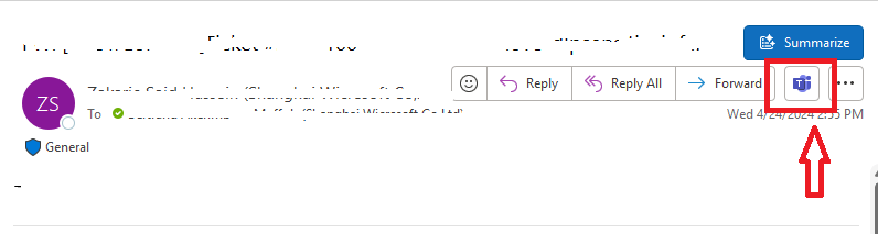 Creating Meeting in Outlook via Teams Plugin in Open Email - Microsoft Q&A