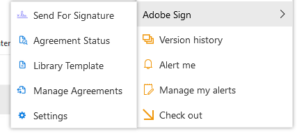 Adobe Sign for Sharepoint Online: tab not showing on top of the site ...