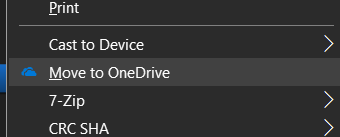 Onedrive right click menu entries - Microsoft Q&A