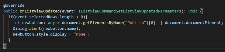 SPFX - Hide "Submit for Approval" Button - Microsoft Q&A