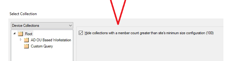 Query based collections can't be deployed to TS? - Microsoft Q&A