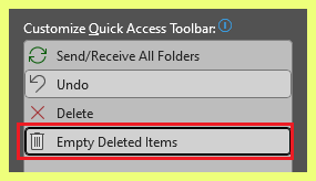 How to get rid of the "This will be permanently deleted. Continue ...