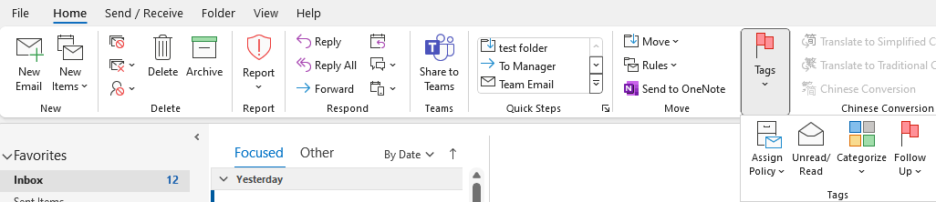 How do I move the flag column in outlook? - Microsoft Q&A