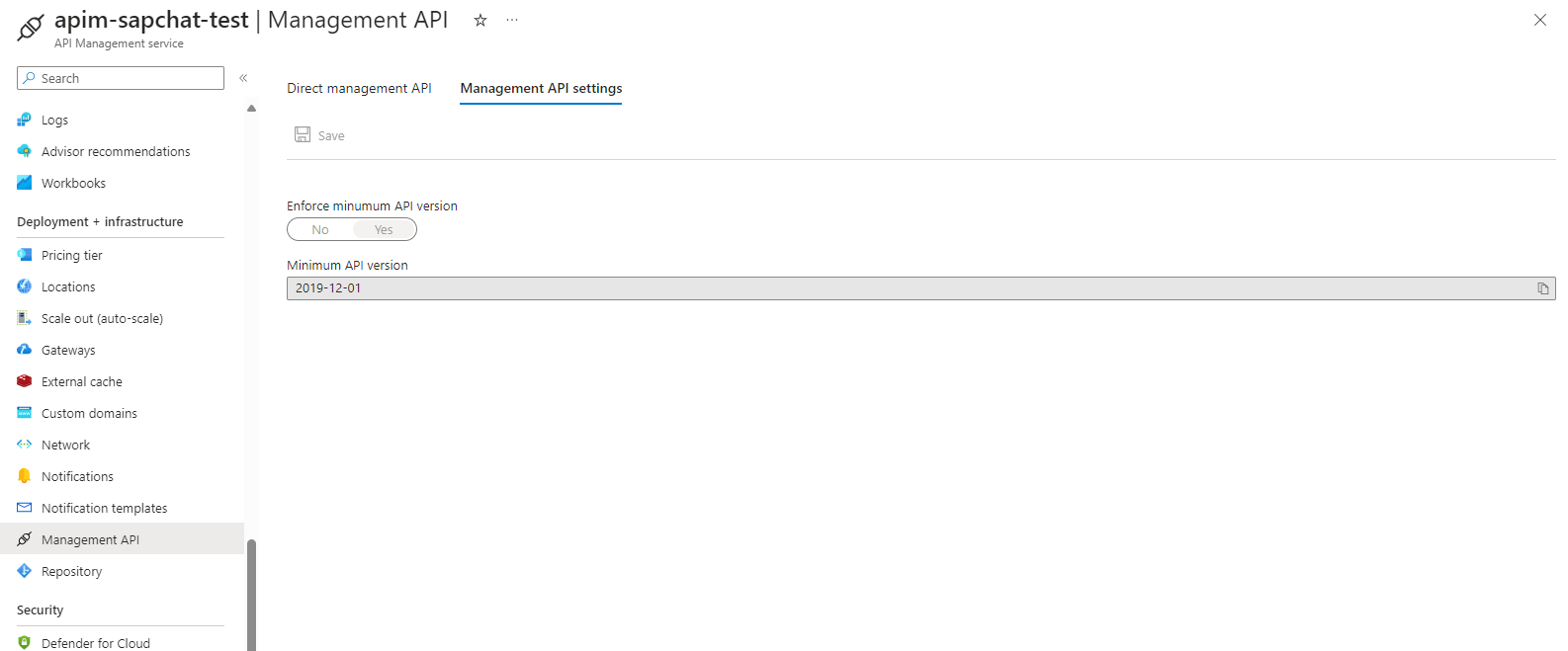 Cannot set the Minimum API version for API Management instance - Microsoft Q&A