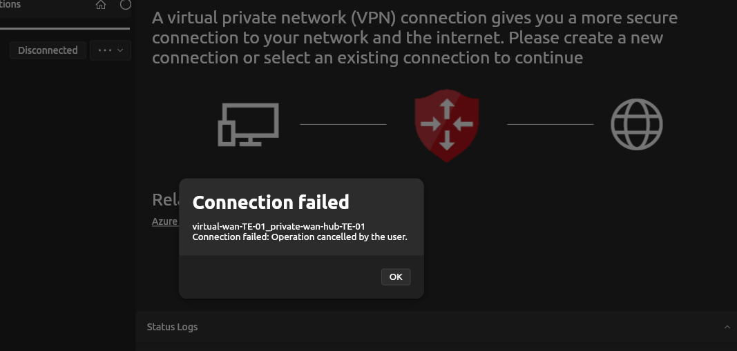 Cannot save imported config when pressing Save in Azure VPN Client in ubuntu - Microsoft Q&A