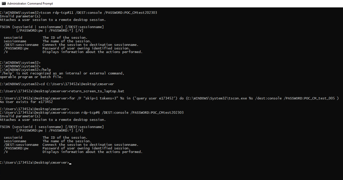 How to disable tscon pass words length limitation in win10? - Microsoft Q&A