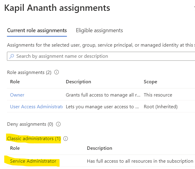 Why do I get the message "No subscriptions are associated with the ...