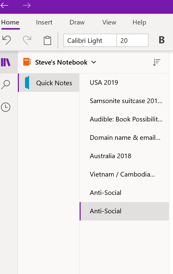 Onenote new page shows previously created page - Microsoft Q&A