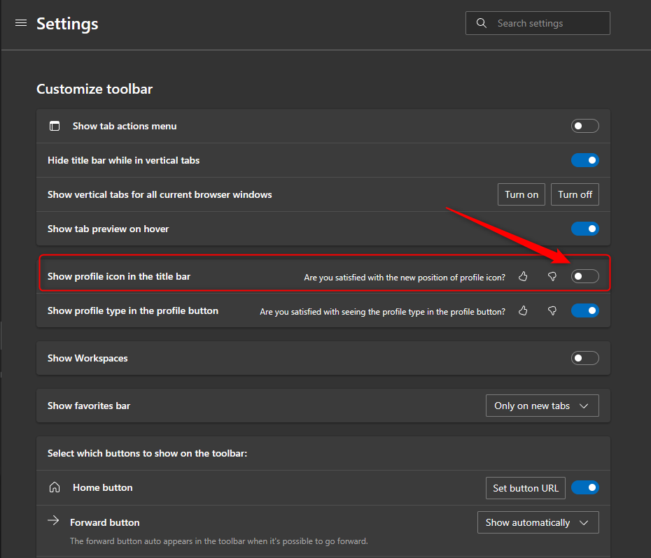 How to hide profile icon in navbar? - Microsoft Q&A