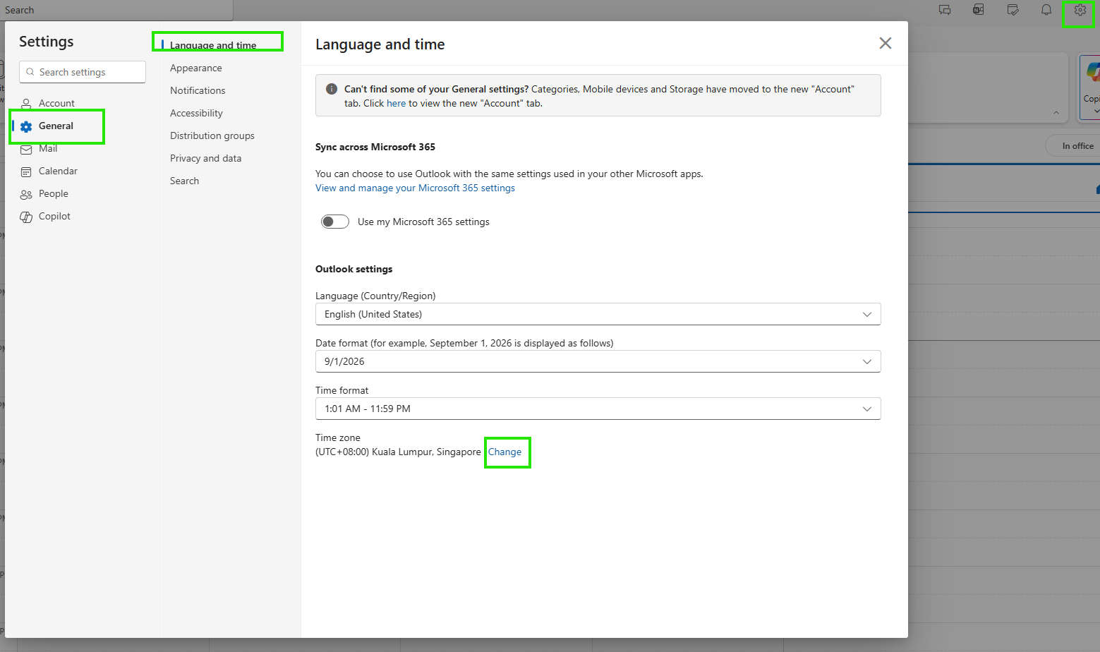 Time Zone is UTC -8 when scheduling a meeting from either the teams ...