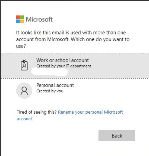 How do I change my account from personal to work - Microsoft Q&A