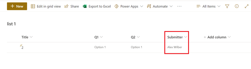 Power Automate Populating Microsoft Forms Data to a SharePoint List - Microsoft Q&A