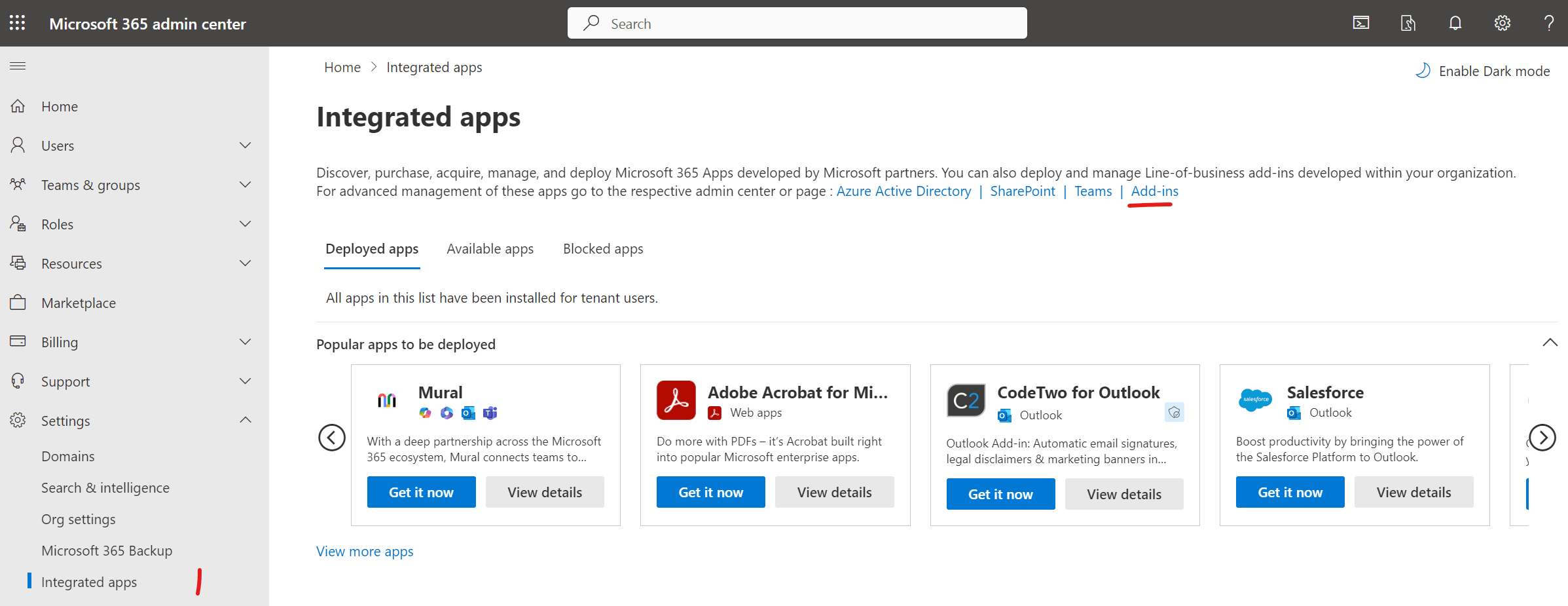 New Outlook - Pin add-in centrally - Microsoft Q&A