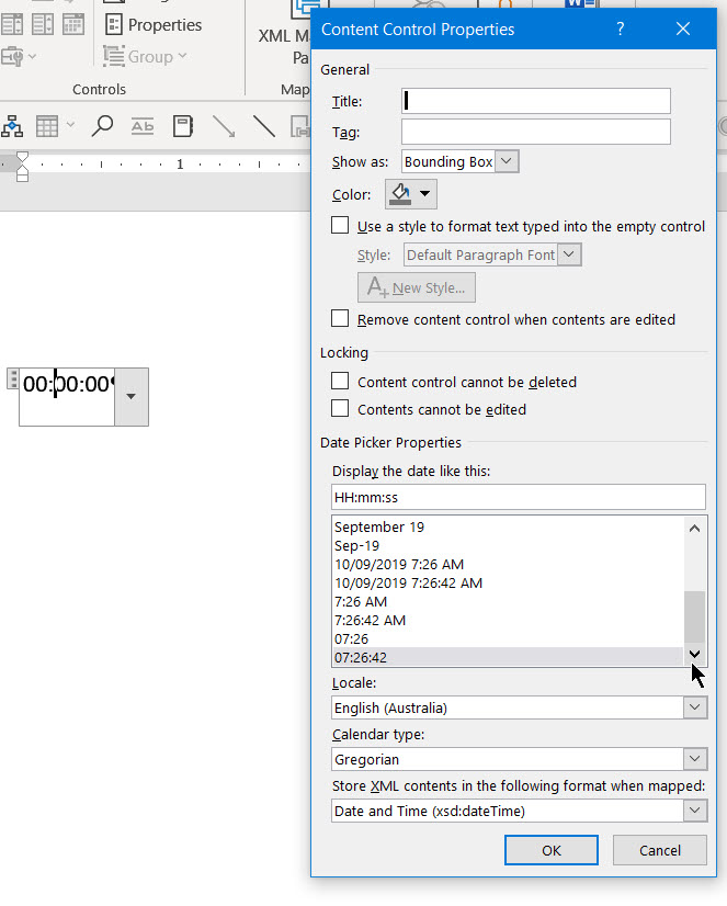Microsoft Word Custom "Number Format" Like Time? - Microsoft Q&A