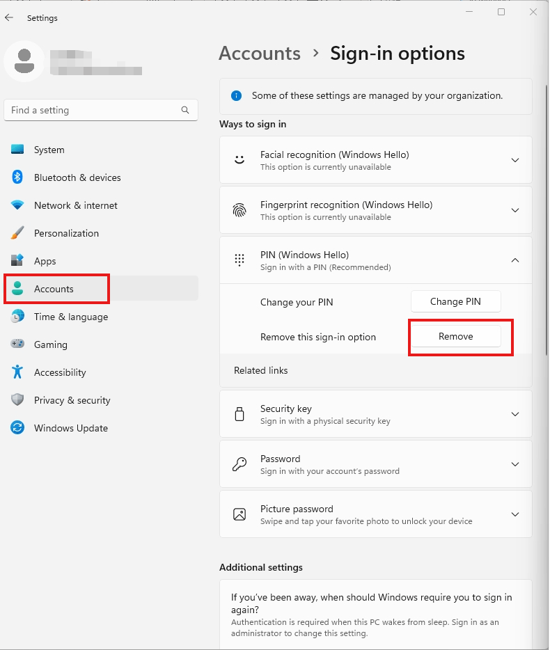 How do I remove a PIN from a second hotmail account that I cannot add ...