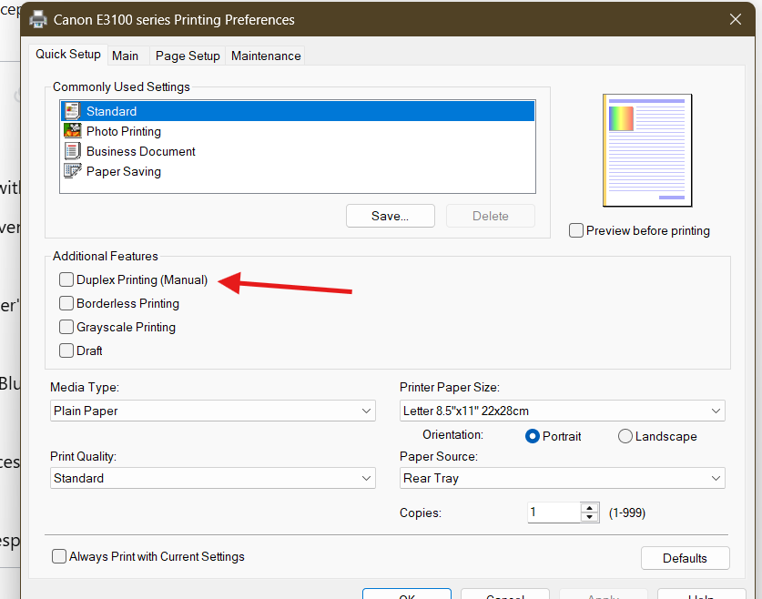 Windows 11 does not allow 2-sided printing (HP6960 and HP7740 ...