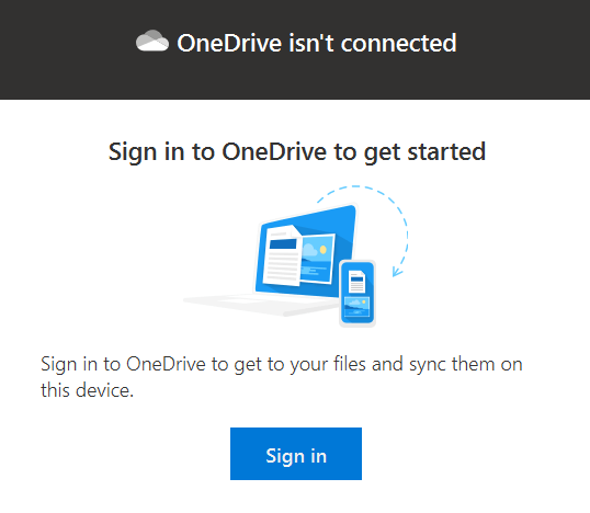 Cannot sign into OneDrive - Microsoft Q&A
