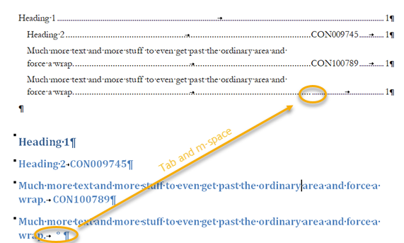 Table of Contents - formatting in to columns - Microsoft Q&A