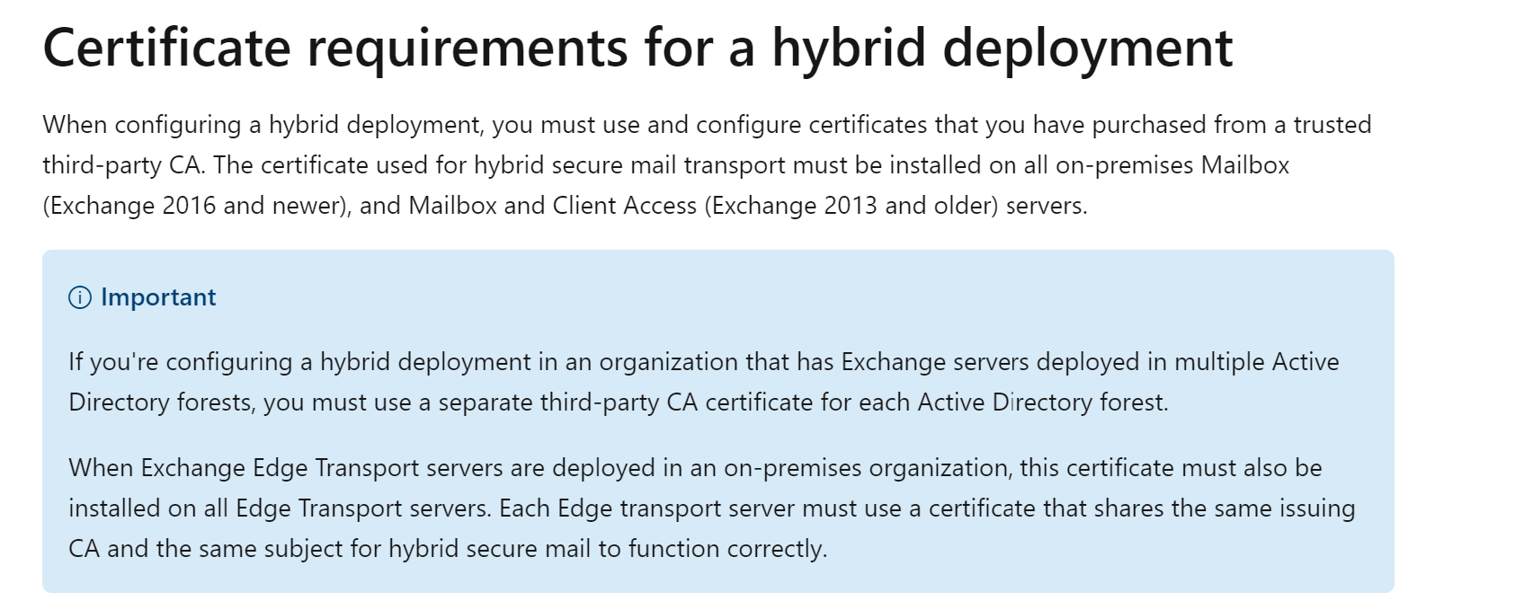 HCW8045 - No TLS Certificate Name specified - Microsoft Q&A