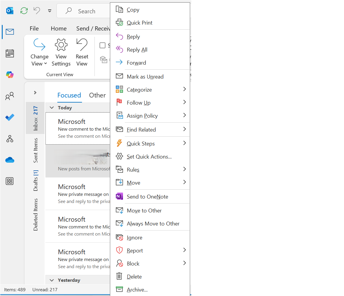 In Outlook how do I enable flags within my folder? - Microsoft Q&A