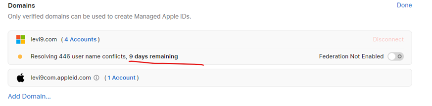 how to revert the attempted federation in ABM portal - Microsoft Q&A