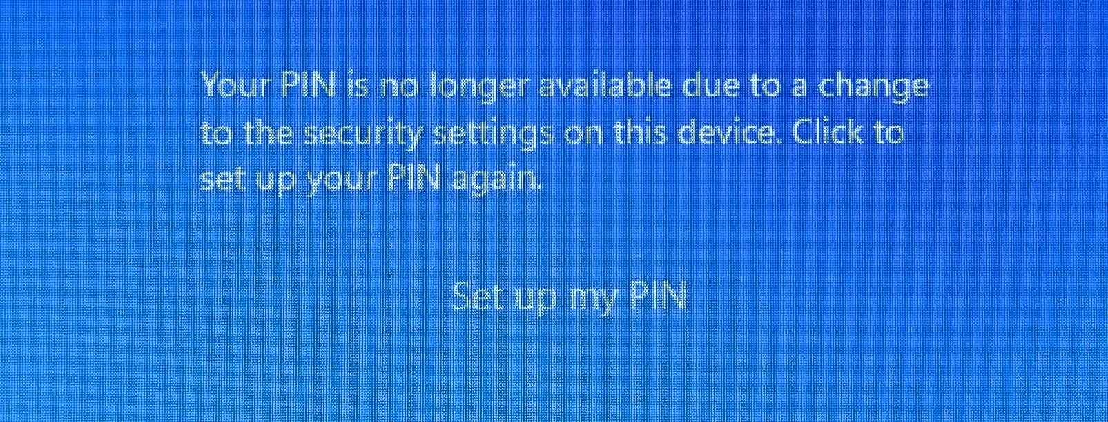 Windows 11 PIN requires changing due to security change looping after ...