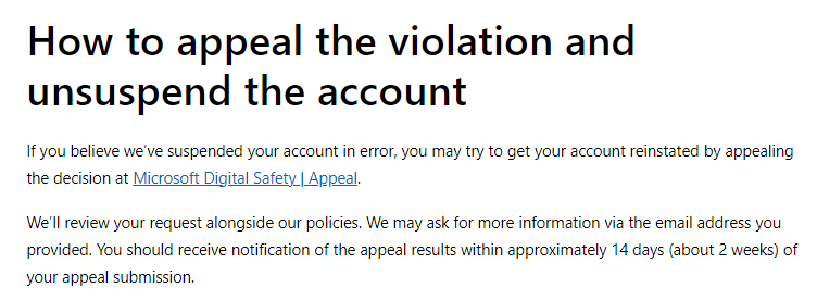 account lock accidentally filled the digital safety appeal form, after ...