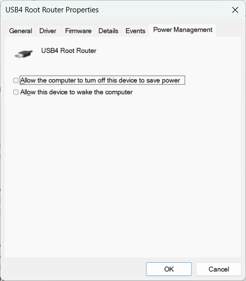 Can anyone help with USB-C and the USB4 Root Router not going to sleep ...