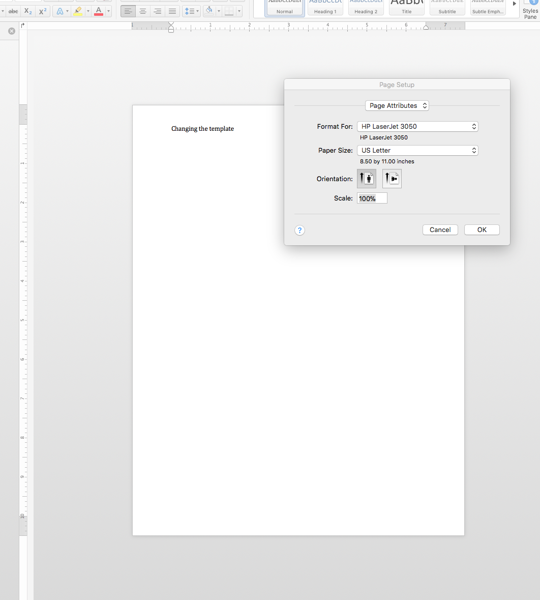 Word Normal Template - wrong paper size - Microsoft Q&A