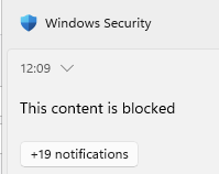 Windows Security Notifications blocked - Microsoft Q&A