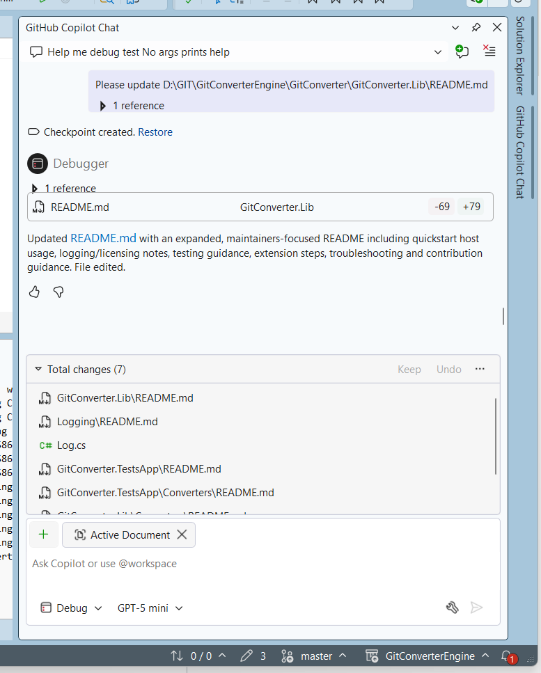 Visual Studio 2026 VS Chat CptChatGpt - Microsoft Q&A