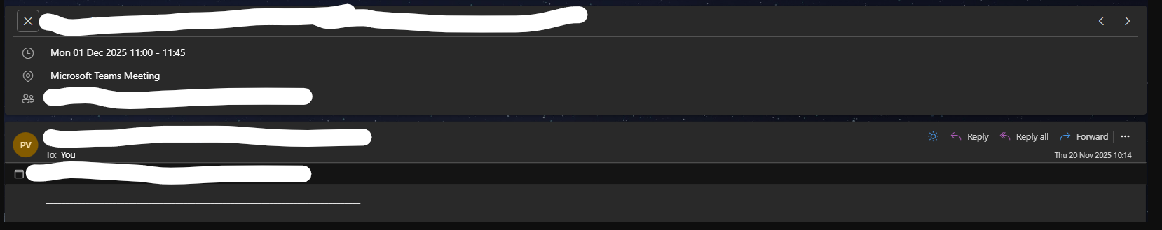 OUTLOOK Meeting Invites missing the "accept, decline or tentative ...