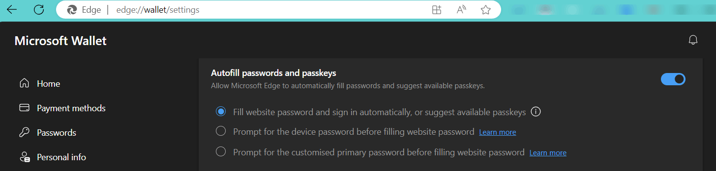 How to disable sign in as popup in Edge - Microsoft Q&A